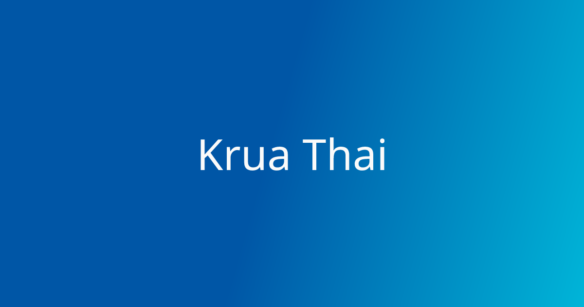 Best Thai in Buzzards Bay, MA | Krua Thai | Order Online